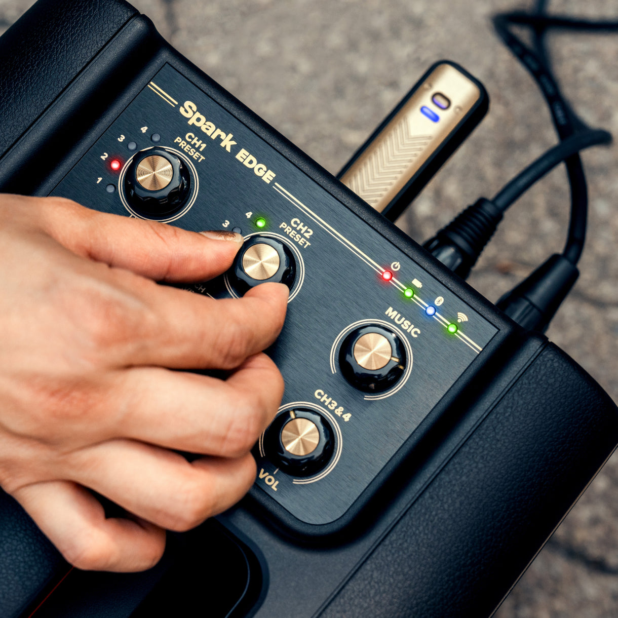 Spark EDGE | Portable 4-channel Smart Amp & PA System | Positive Grid