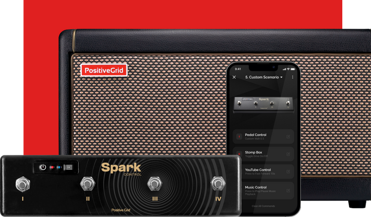 Spark Control | Wireless Footswitch for Spark Series Amps | Positive Grid