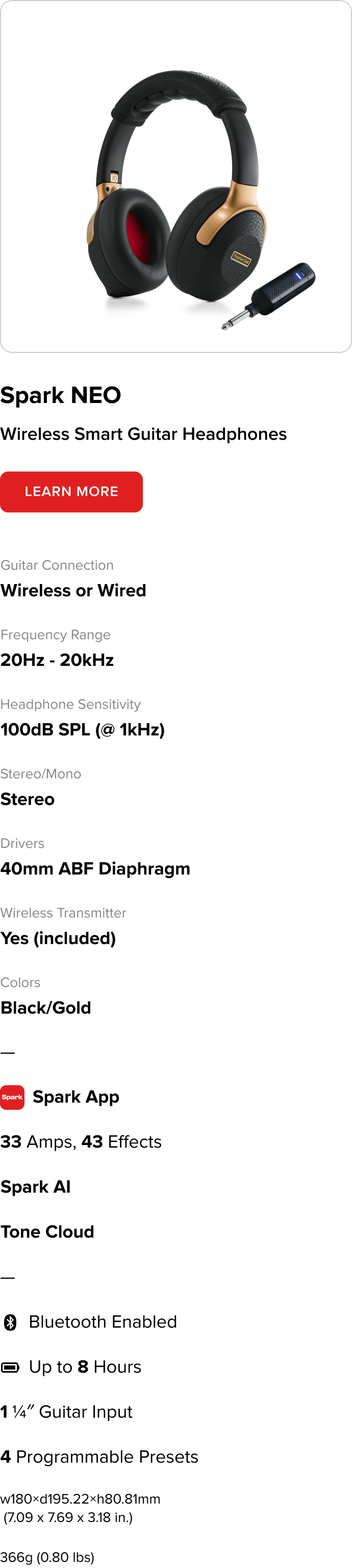 Spark NEO Series Headphones | Positive Grid